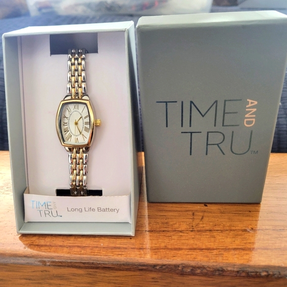 Time and Tru | Accessories | Time And Tru Gold And Silver Watch Nib ...